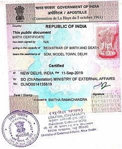 Birth Certificate Apostille In India - 2025 | MEA Attestation