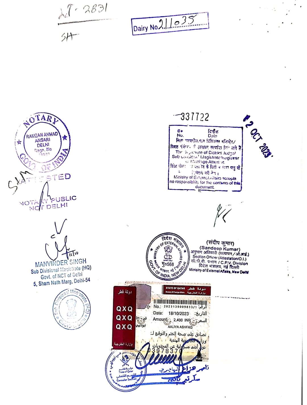 Get Qatar Embassy Attestation | Embassy Attestation in India