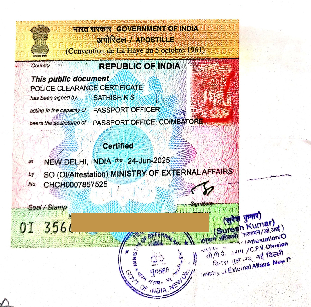 PCC Apostille in Ahmedabad | PCC Apostille Service | SAS Apostille